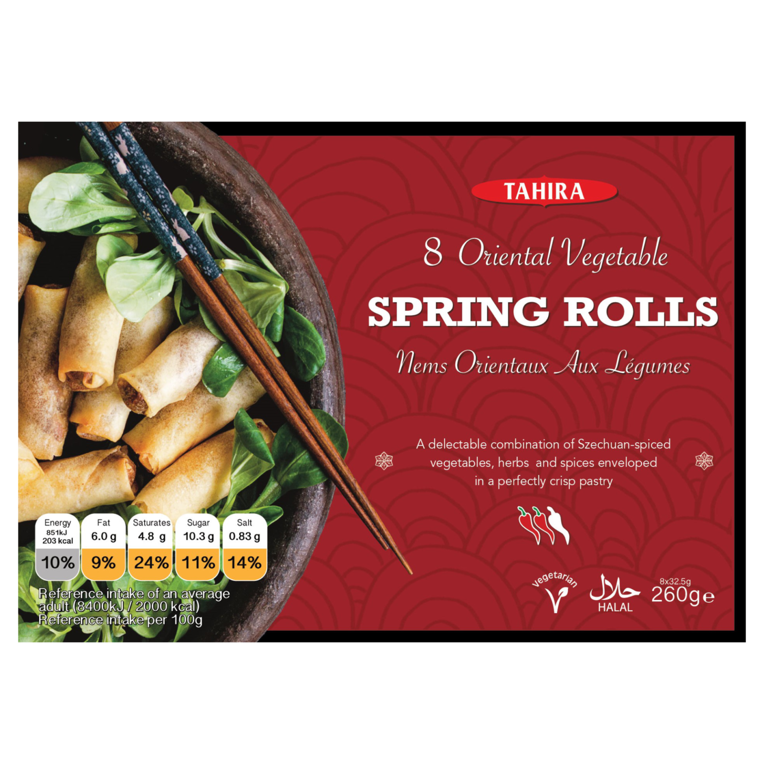 ORIENTAL VEGETABLE SPRING ROLLS - Tahira Foods
